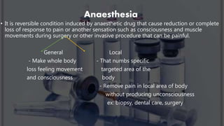 Local anaesthetic | PPTX