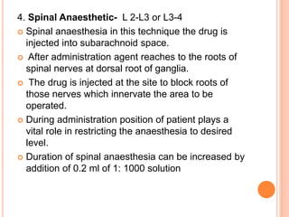 Local Anaesthetic. | PPTX