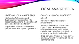 Local anaesthetic agents Presentation.ppt