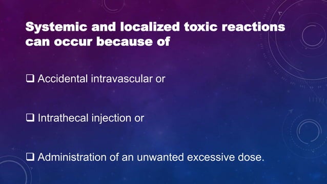 Local anaesthetic toxicity | PPTX