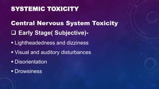 Local anaesthetic toxicity | PPTX