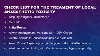 Local anaesthetic toxicity | PPTX