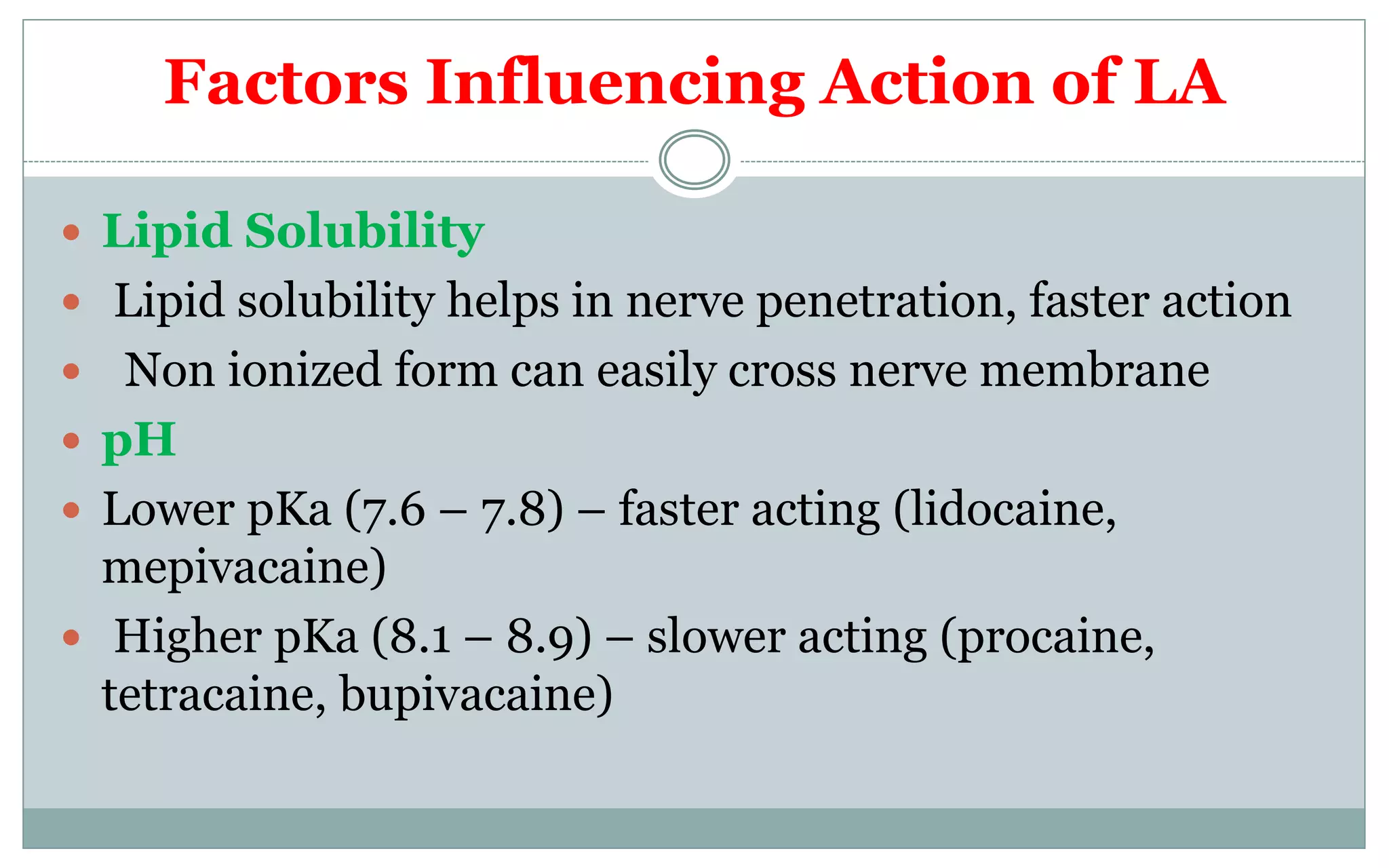 Pharmacotherapy of Local anaesthetic drugs | PPTX