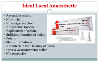 Pharmacotherapy of Local anaesthetic drugs | PPTX