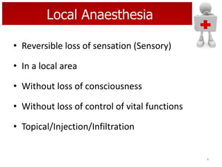 Local anaesthetics | PPTX