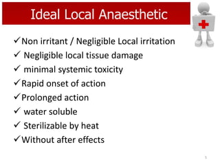 Local anaesthetics | PPTX