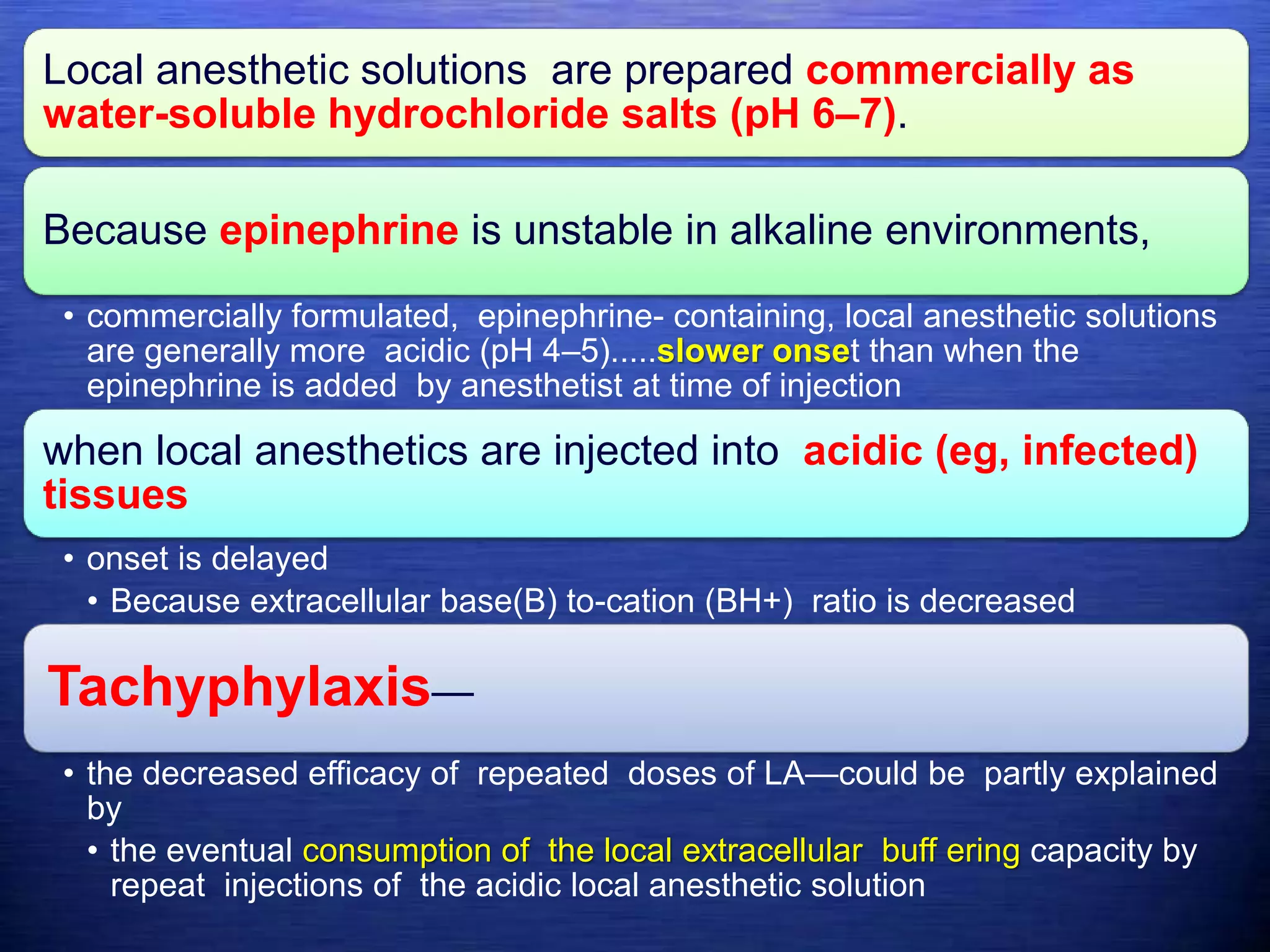 Local anaesthetics pharmacology | PPTX