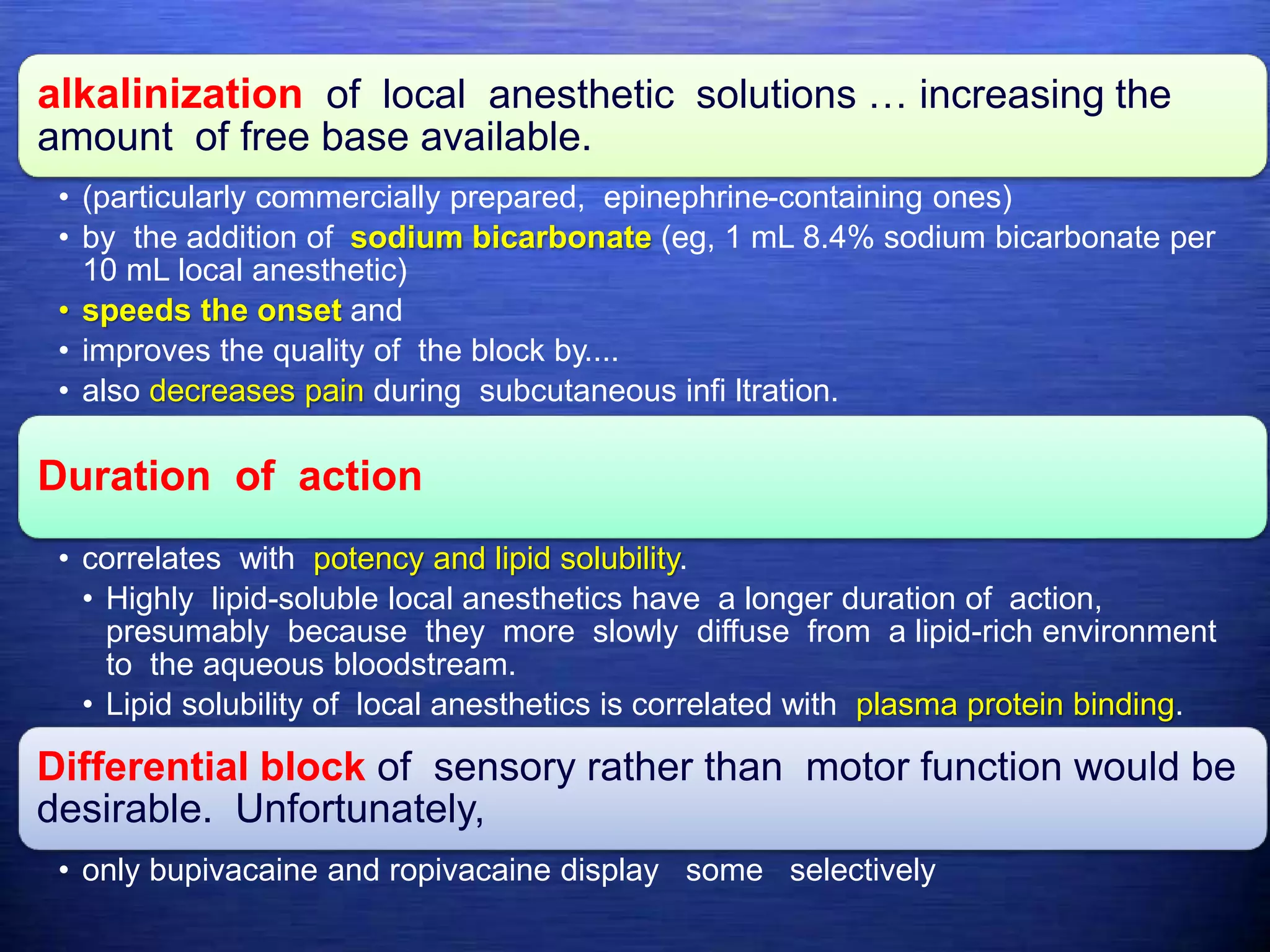 Local anaesthetics pharmacology | PPTX