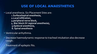 Local anaesthetics | PPTX
