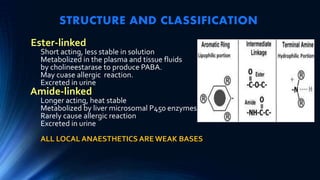 Local anaesthetics | PPTX