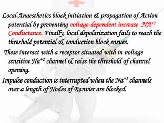 Local anaesthetics | PPTX