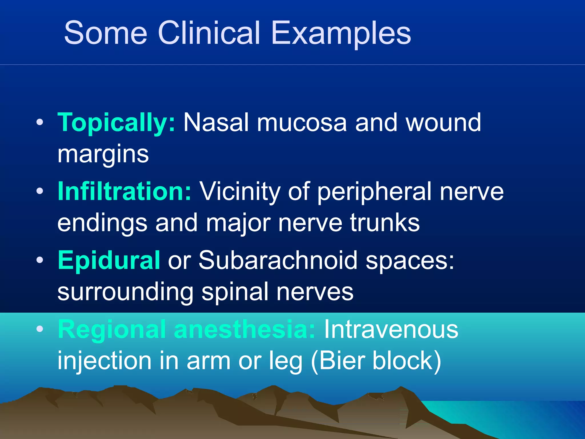 Local anaesthetics | PPT