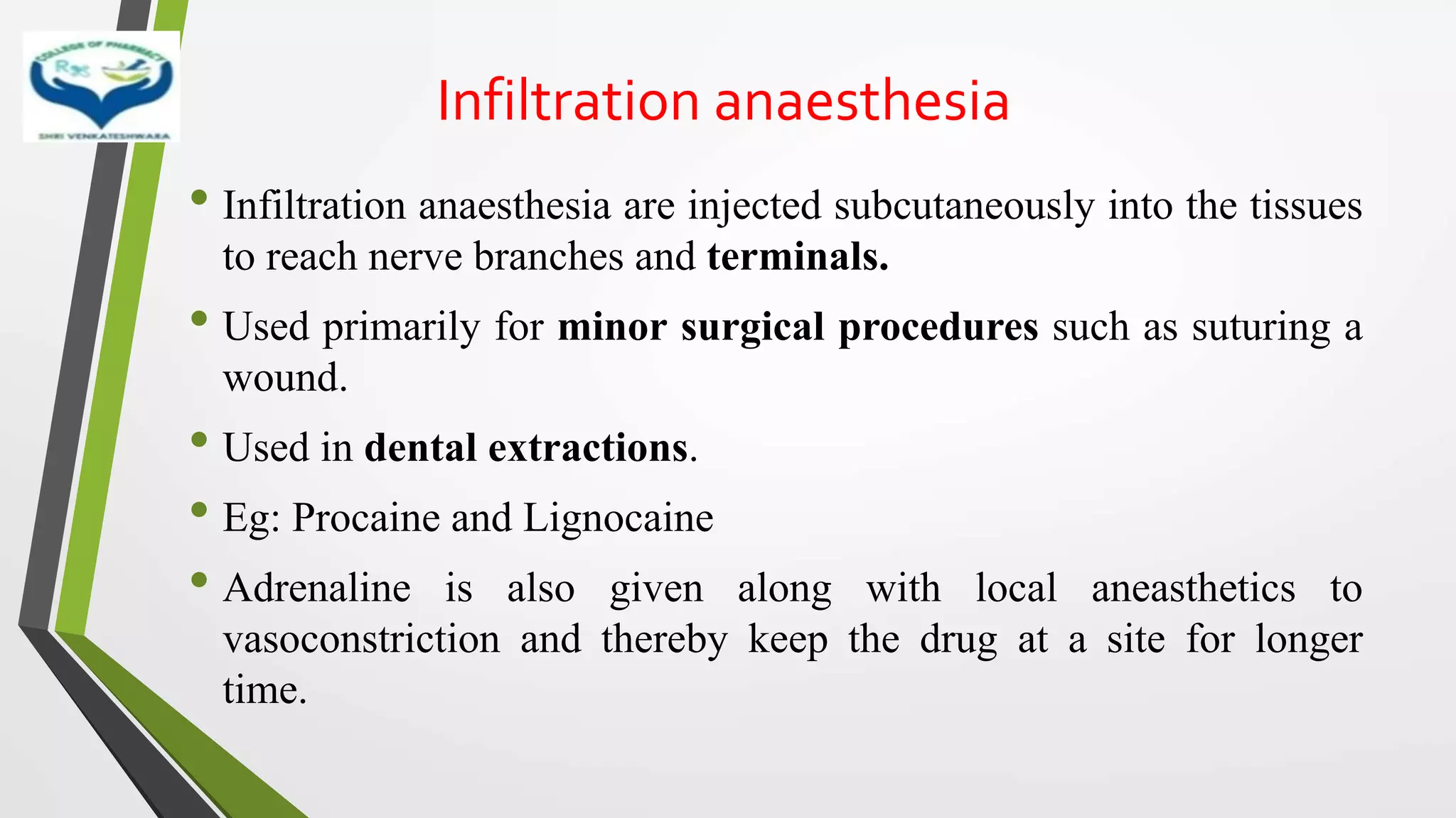 Local anaesthetics | PPTX