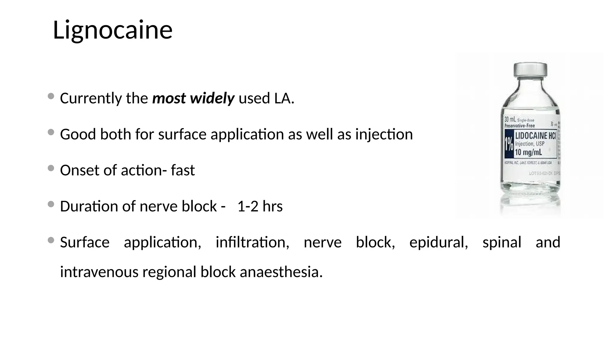 Local anaesthetics, Types of anaesthesia, classification, mechanism of ...