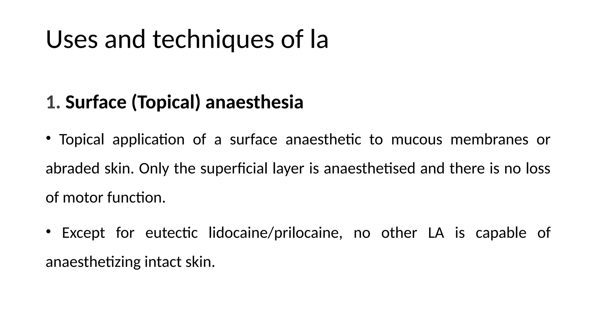 Local anaesthetics, Types of anaesthesia, classification, mechanism of ...