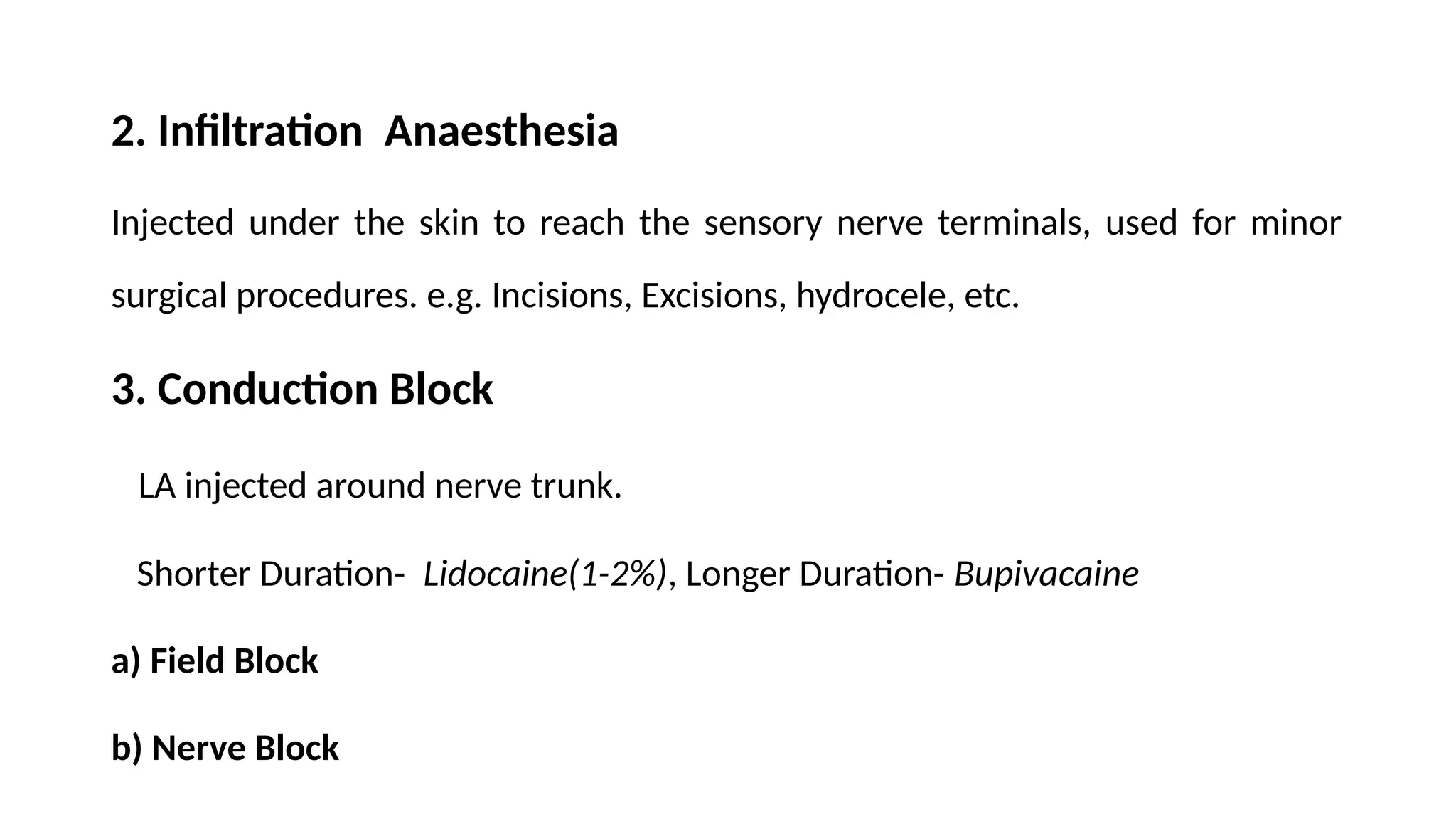 Local anaesthetics, Types of anaesthesia, classification, mechanism of ...