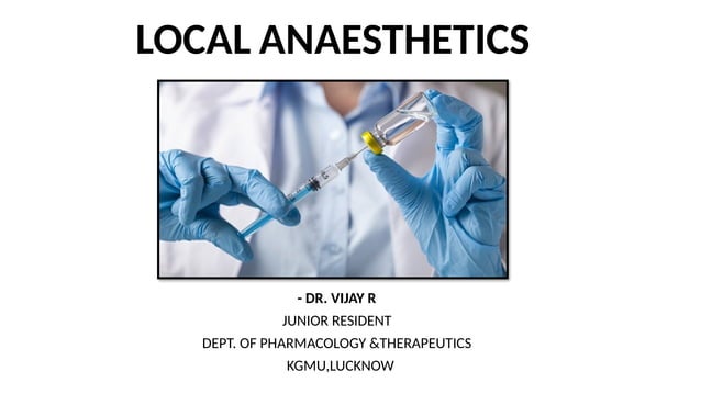 Local anaesthetics, Types of anaesthesia, classification, mechanism of ...