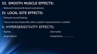 Local anaesthetics – a brief outlook by Rxvichu!! | PPTX
