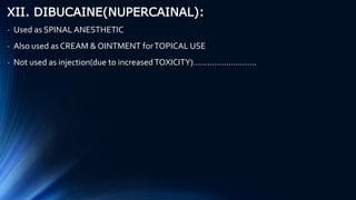 Local anaesthetics – a brief outlook by Rxvichu!! | PPTX