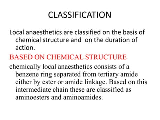 Local anaesthetics by aga umar | PPTX