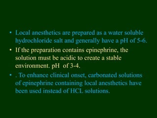 Local anaesthetics mgmc | PPTX