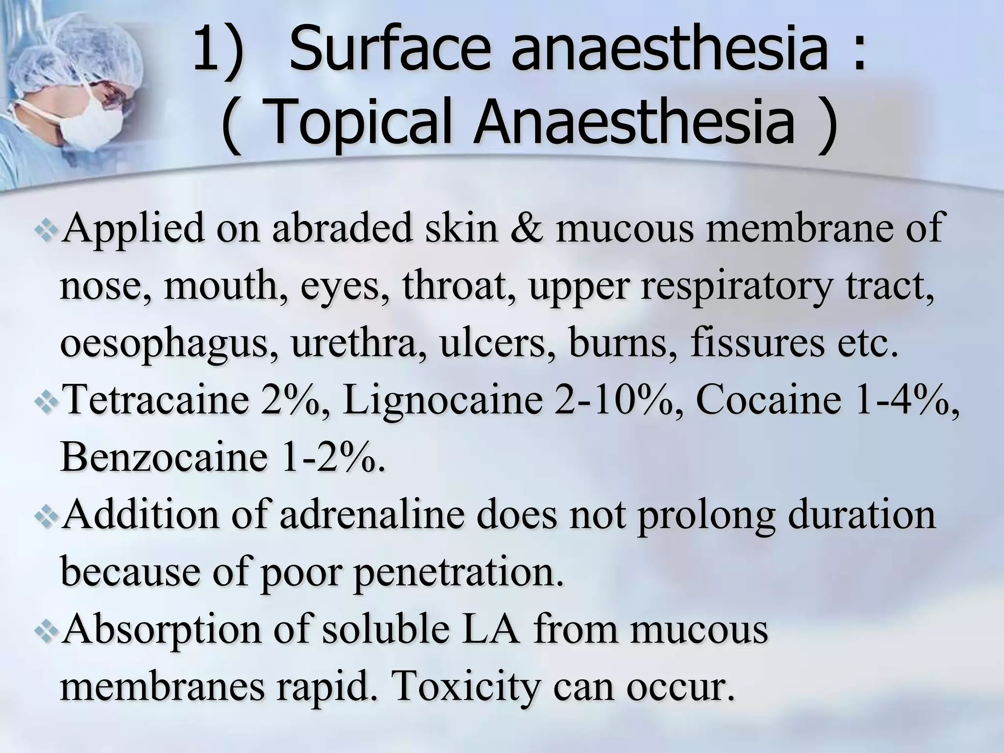 Local anaesthetics | PPT