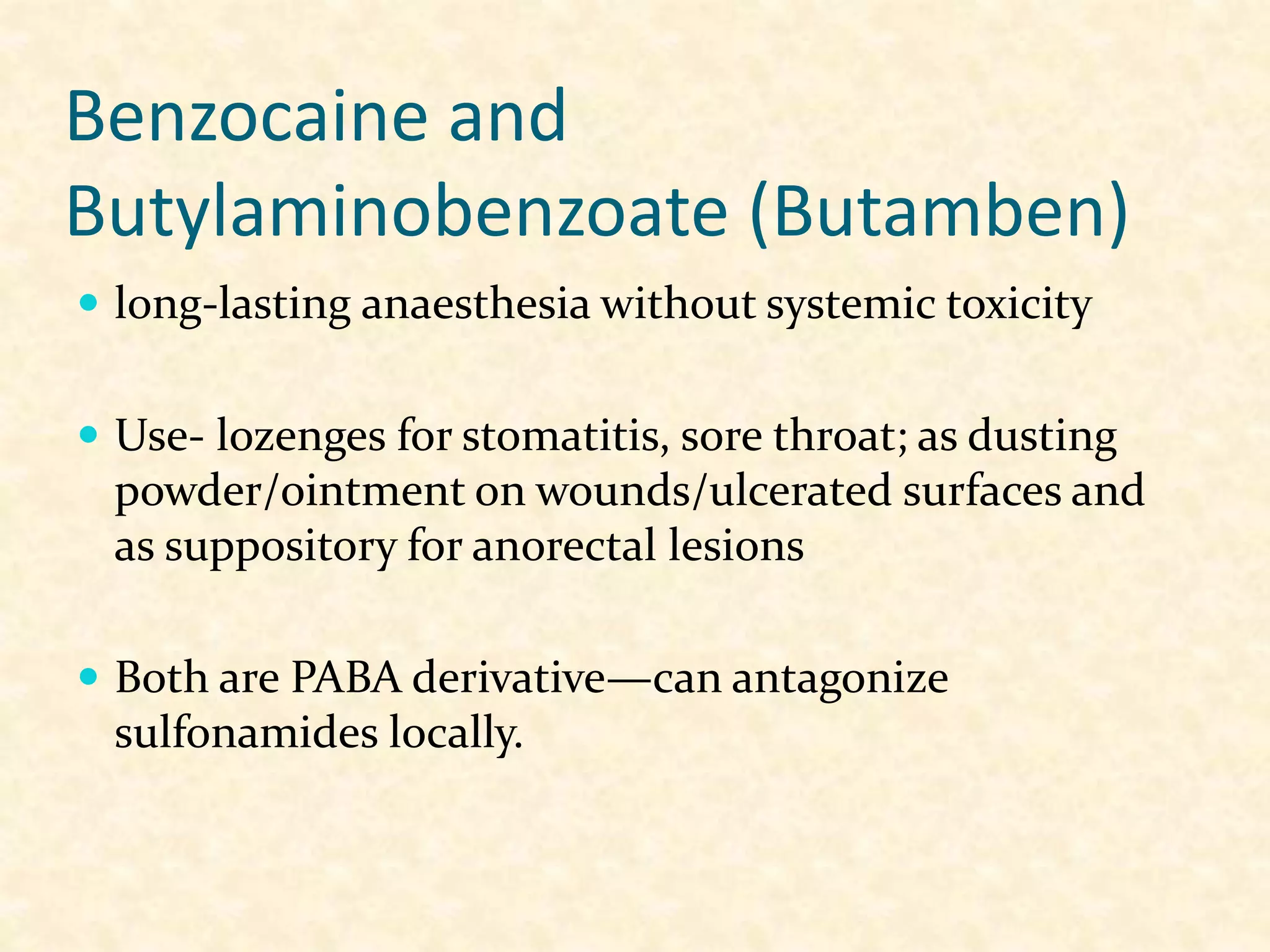 Local anesthetics pharmacology | PPTX