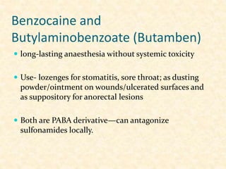 Local anesthetics pharmacology | PPTX