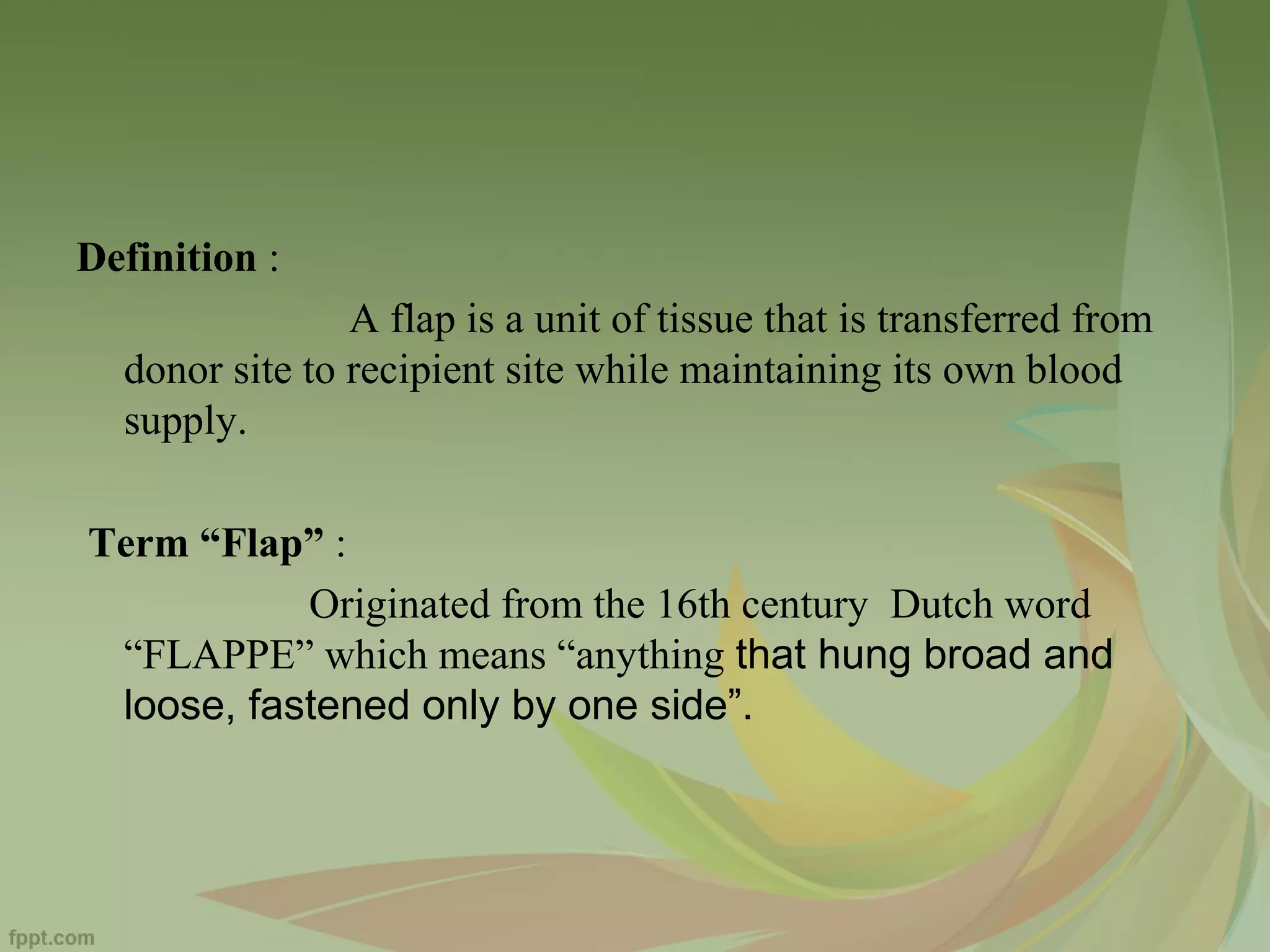 Local flaps in head & neack reconstruction | PPT