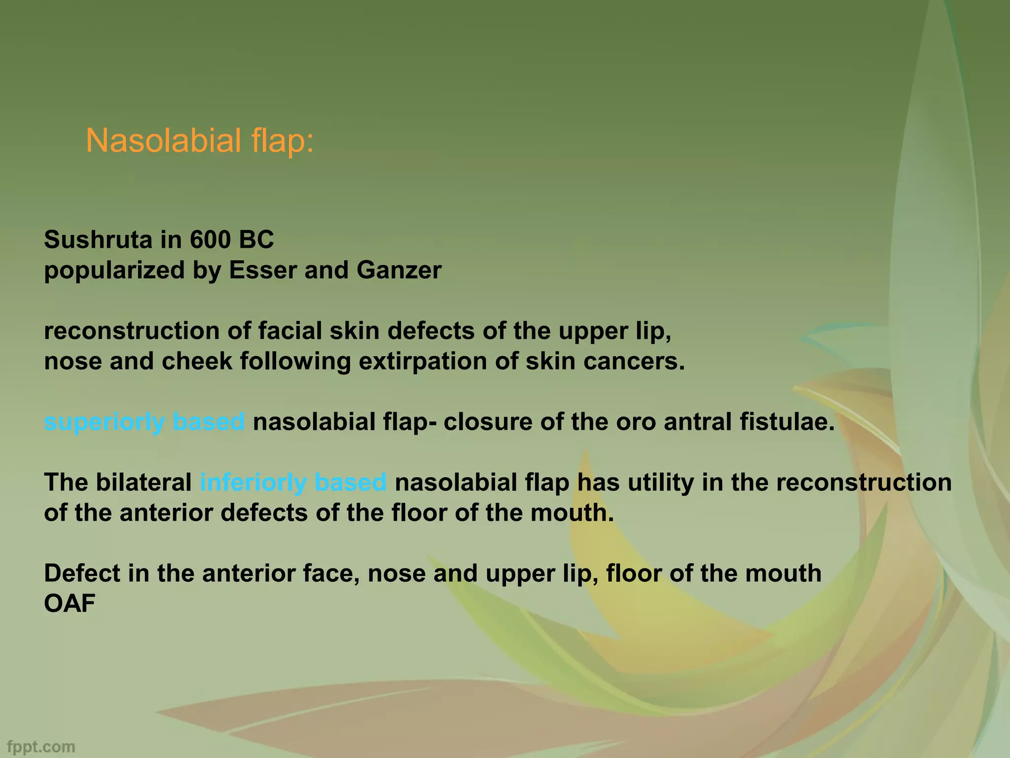 Local flaps in head & neack reconstruction | PPT