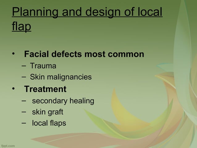 Local flaps in head & neack reconstruction | PPT | First Aid | Injuries