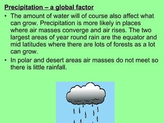 Local and global factors affecting vegetation growth | PPT
