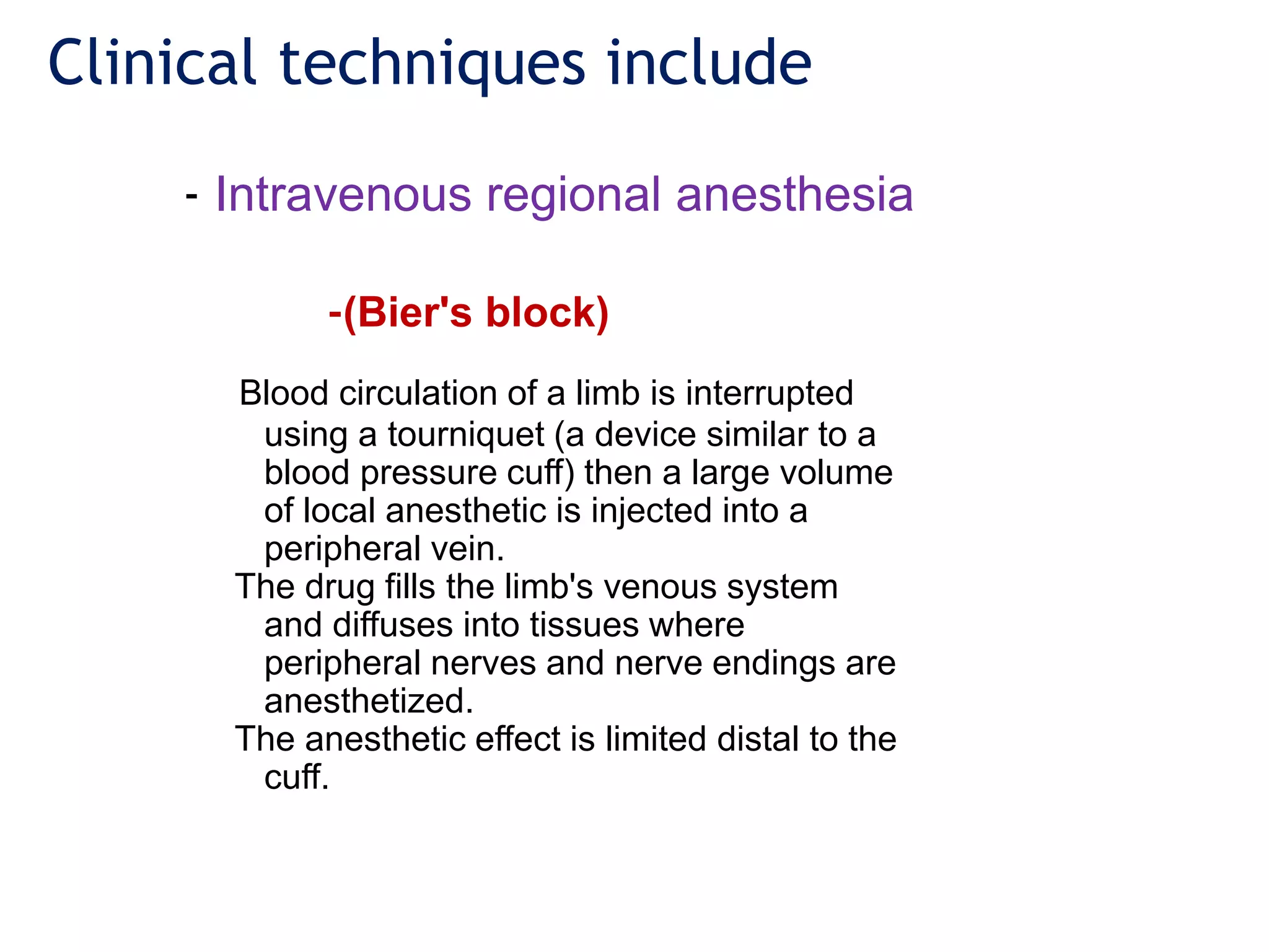 Local and regional anesthesia | PPT