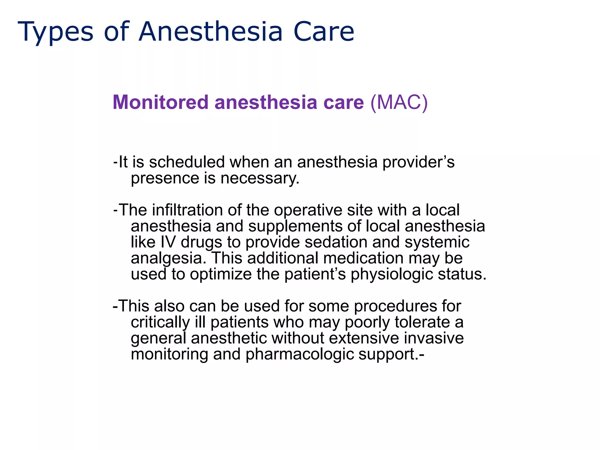 Local and regional anesthesia | PPT