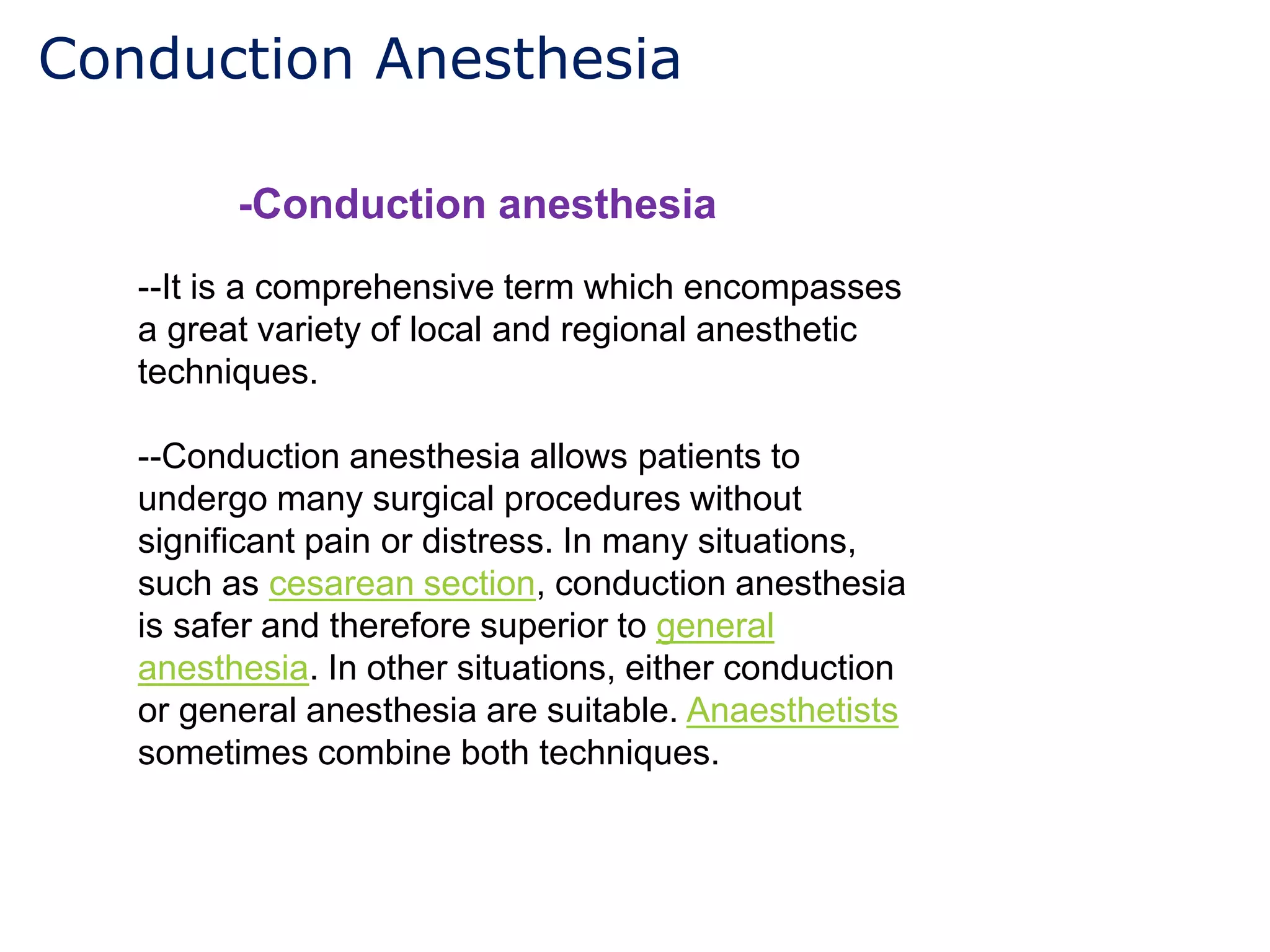 Local and regional anesthesia | PPT
