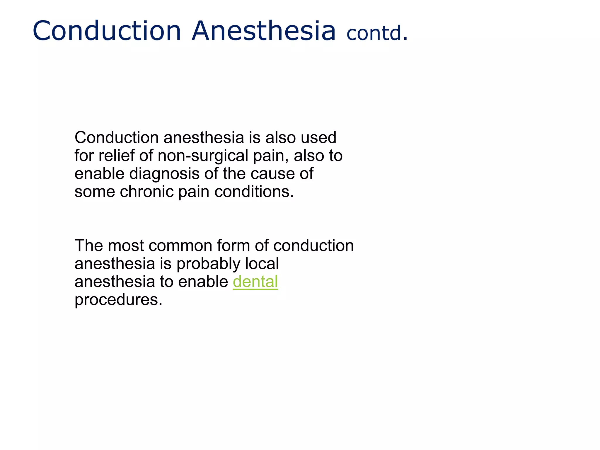 Local and regional anesthesia | PPT