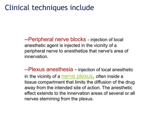 Local and regional anesthesia | PPT