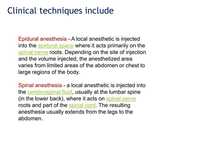Local and regional anesthesia | PPT