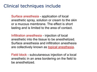 Local and regional anesthesia | PPT