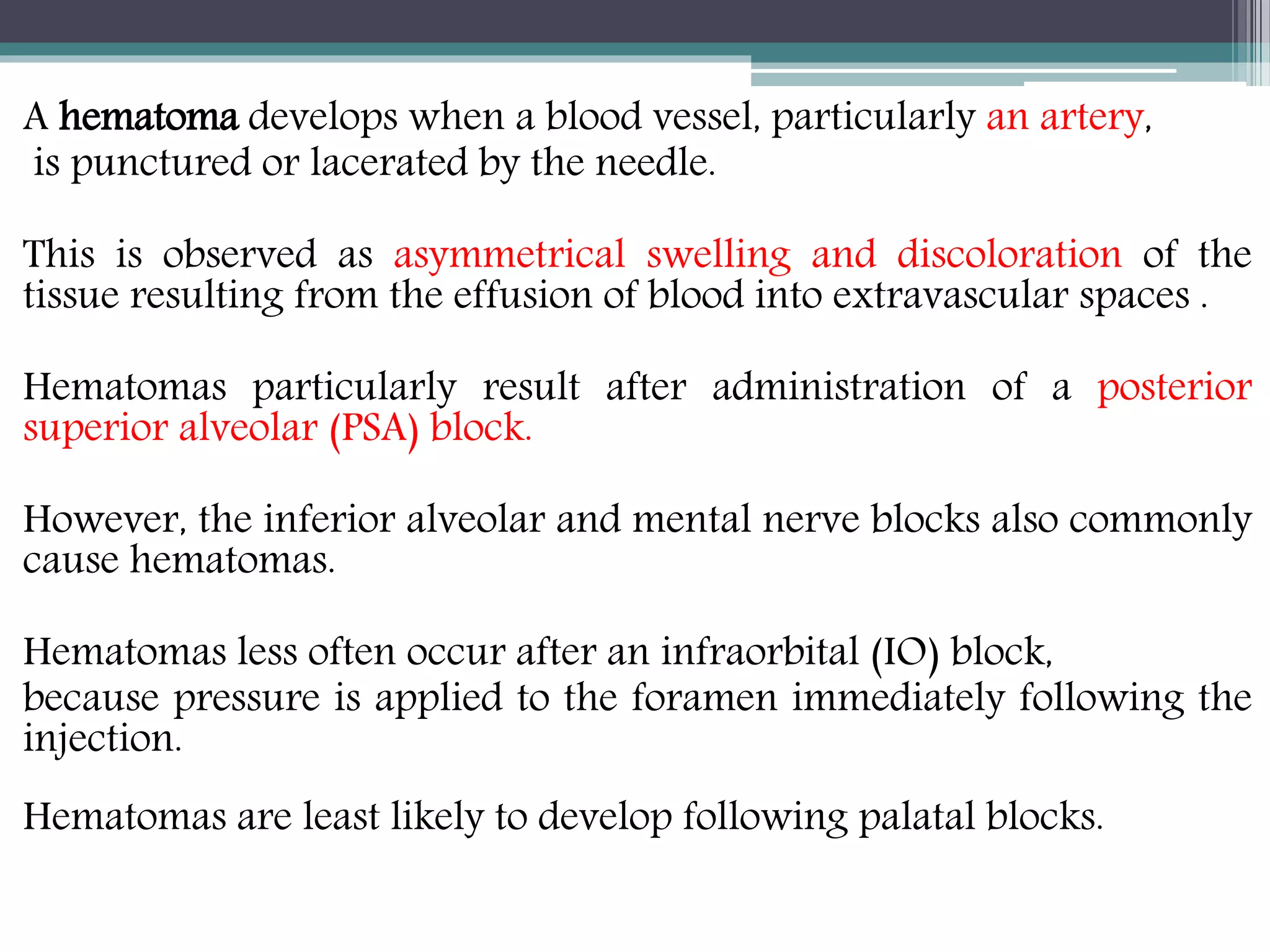 Local and systemic complications of local anesthesia | PPTX