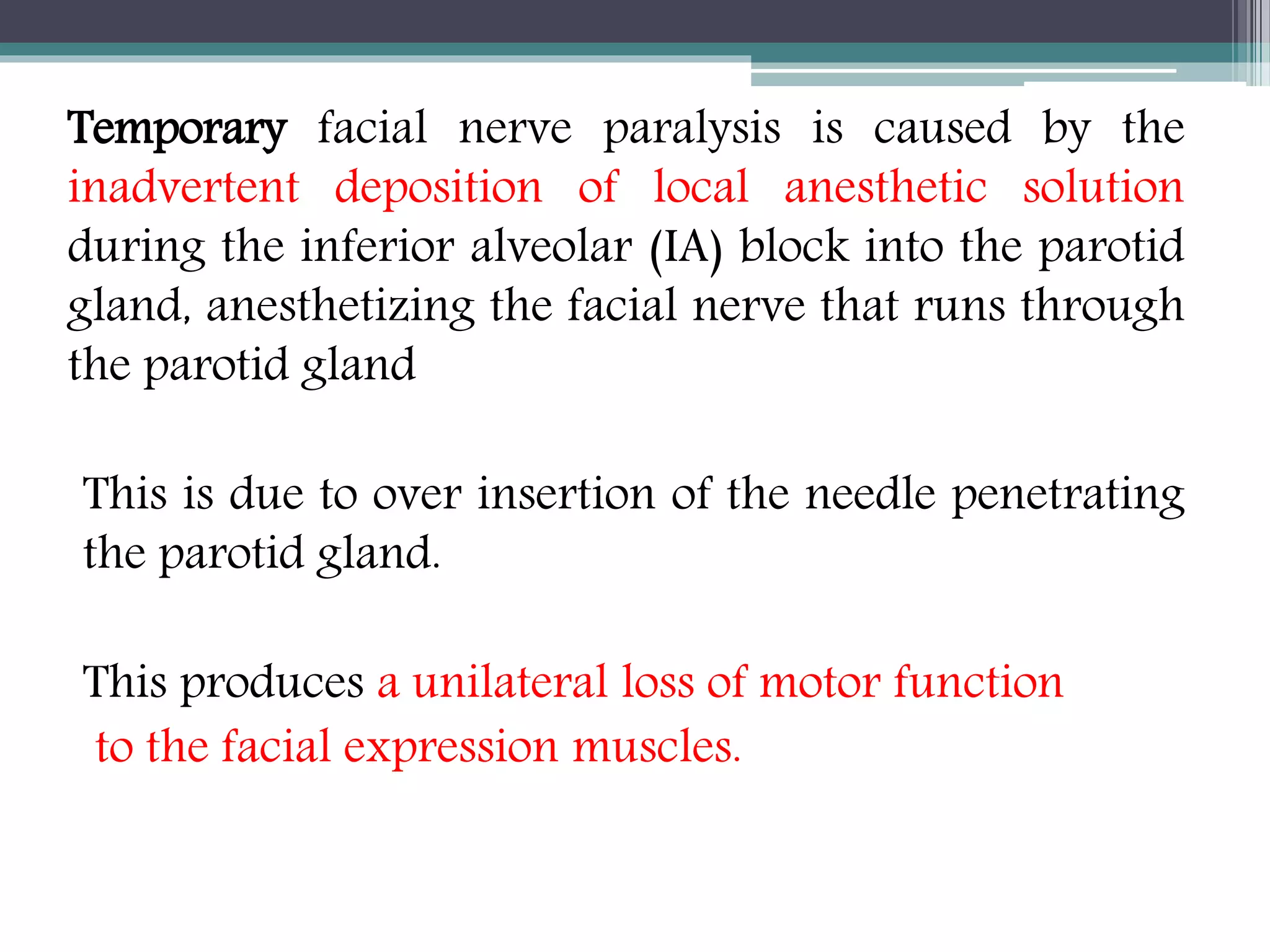 Local and systemic complications of local anesthesia | PPTX
