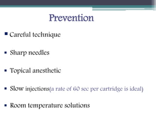 Local and systemic complications of local anesthesia | PPTX