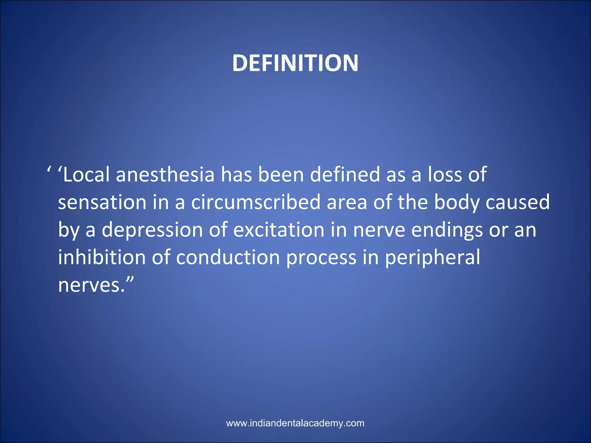 Local anesthesia /certified fixed orthodontic courses by Indian dental ...