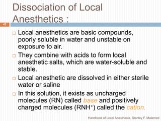Local anesthesia | PPTX