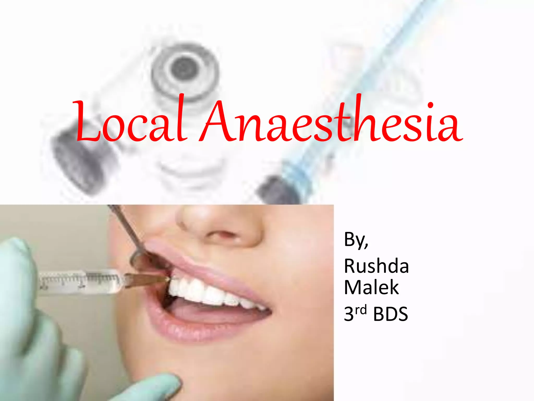 Local anesthesia | PPT