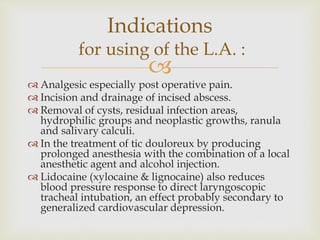 Local anesthesia | PPTX