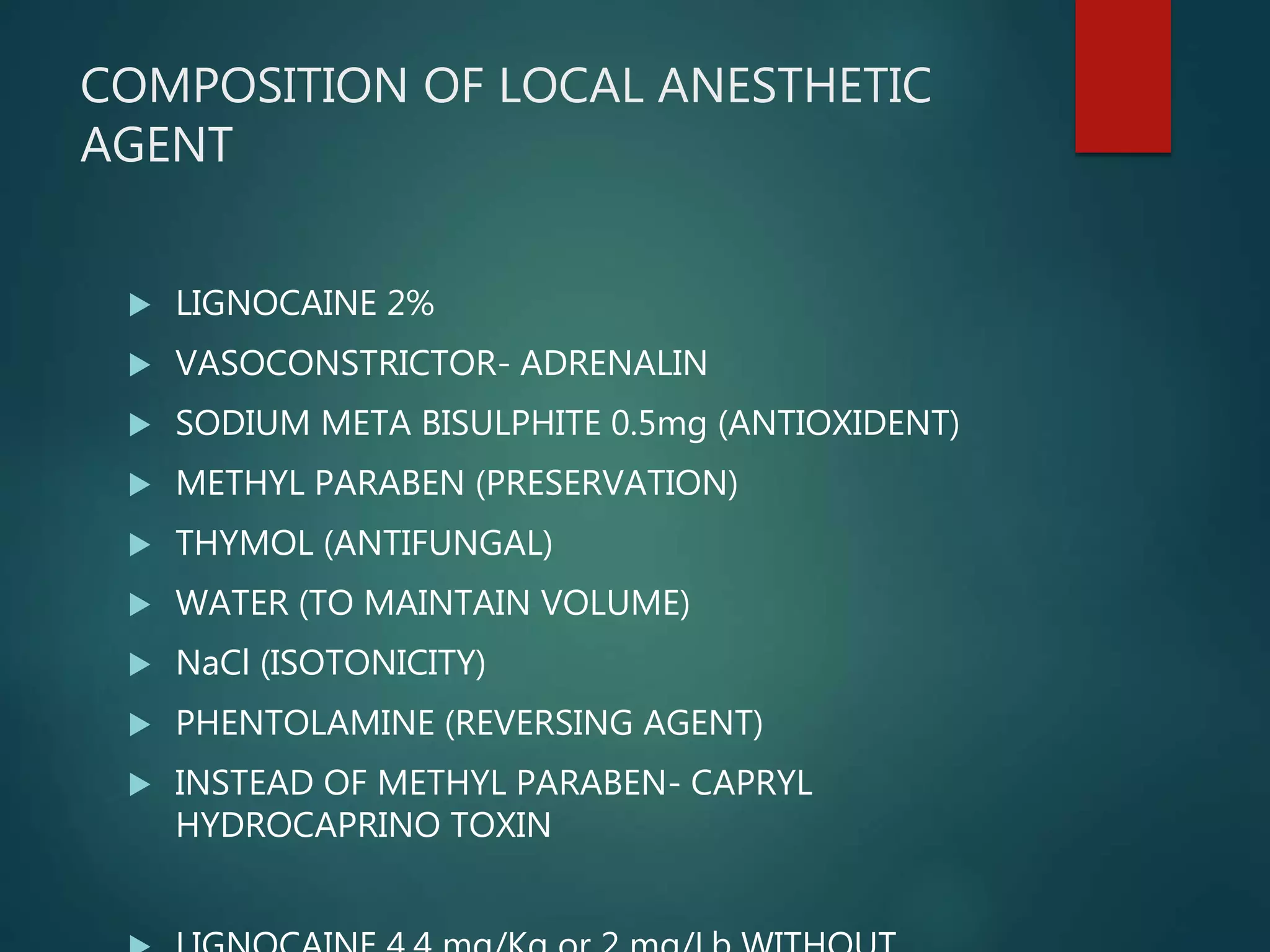 Local anesthesia | PPTX