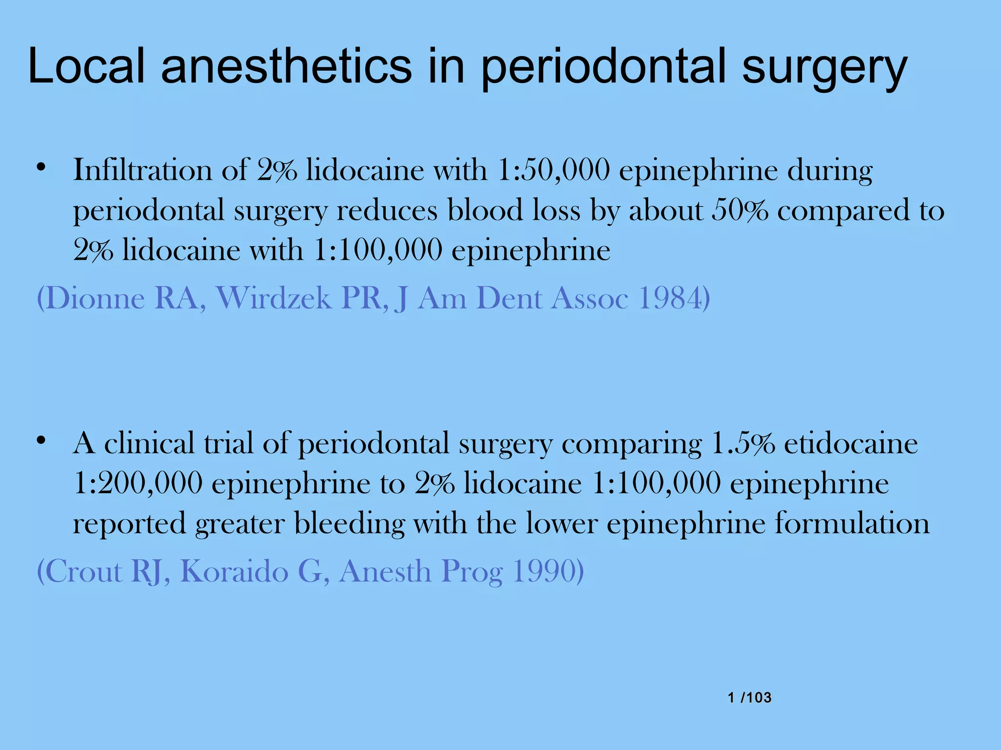Local anesthesia | PPT