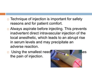 Local anesthesia (General Surgery) | PPTX