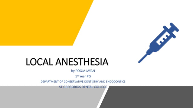 Local anesthesia in dentistry : RECENT ADVANCES | PPTX | First Aid | Injuries